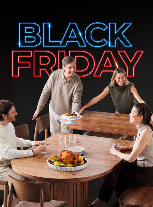 Extendable Dining Table Made with Solid Wood | TT Singapore